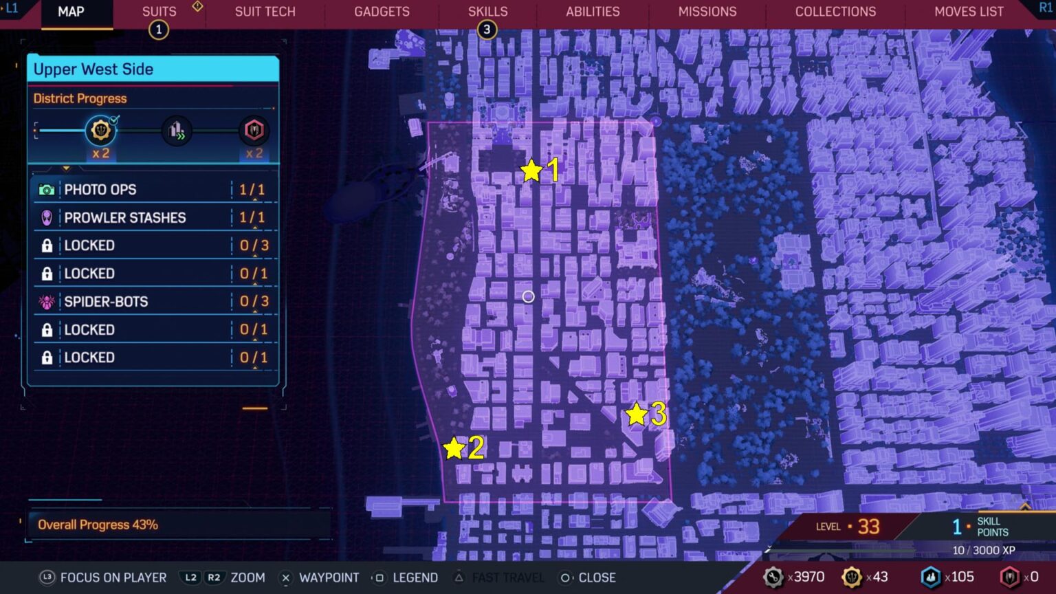 Upper West Side Spider-Bot Locations Guide - Spider-Man 2