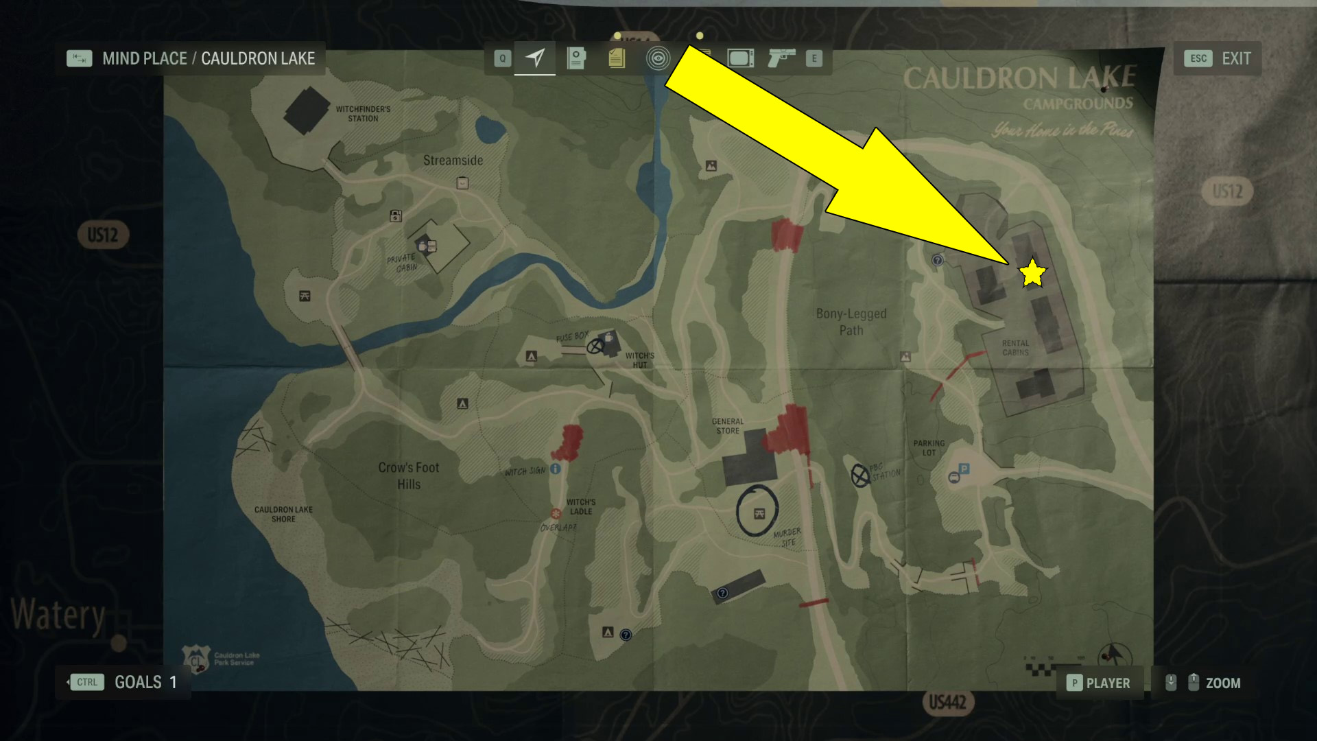 Cauldron Lake Rental Cabins Nursery Rhyme - Alan Wake 2