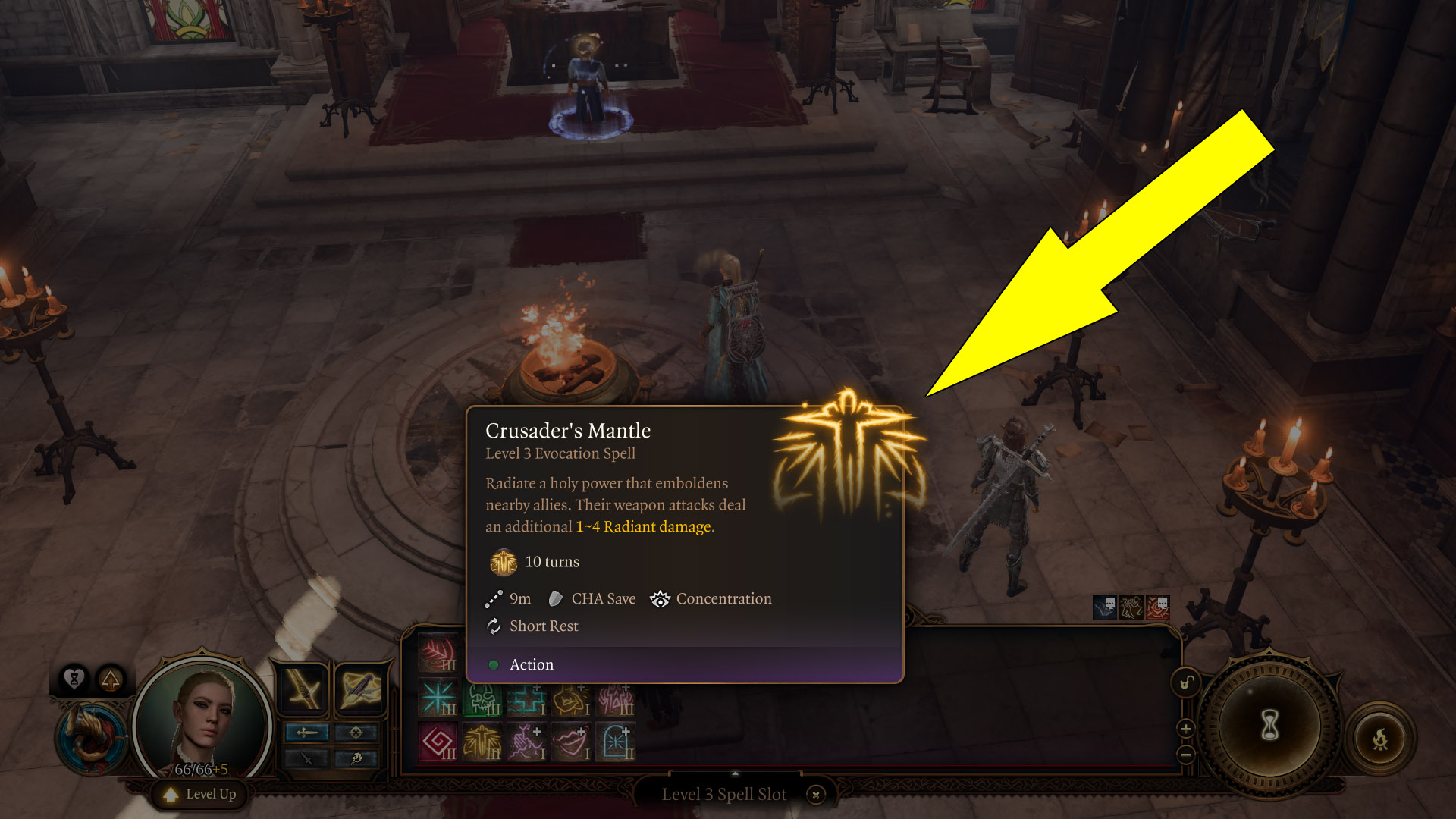 How To Use Crusader's Mantle Spell In Baldur's Gate 3