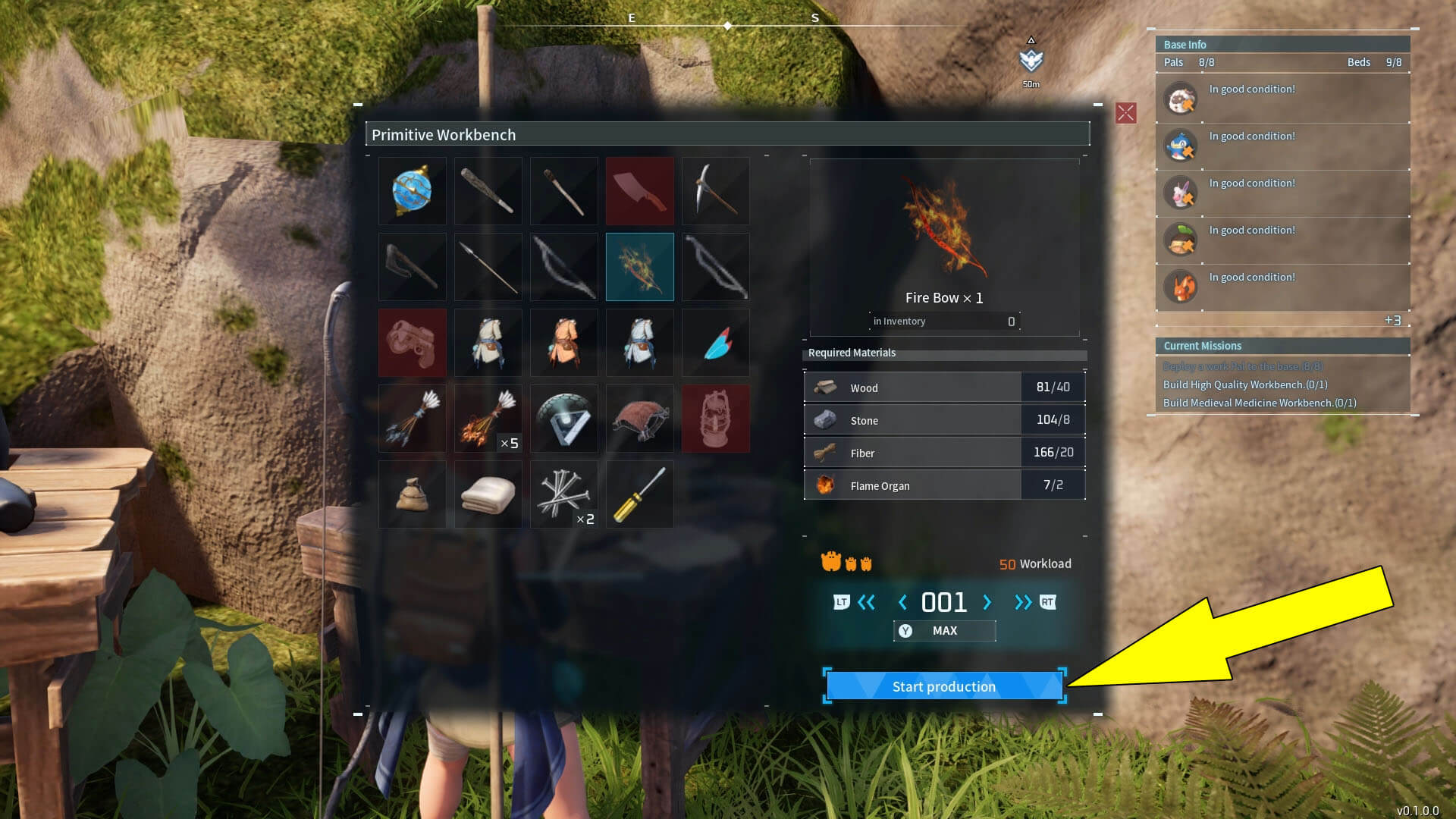 Palworld Fire Bows: How to Craft and Get Flame Organs