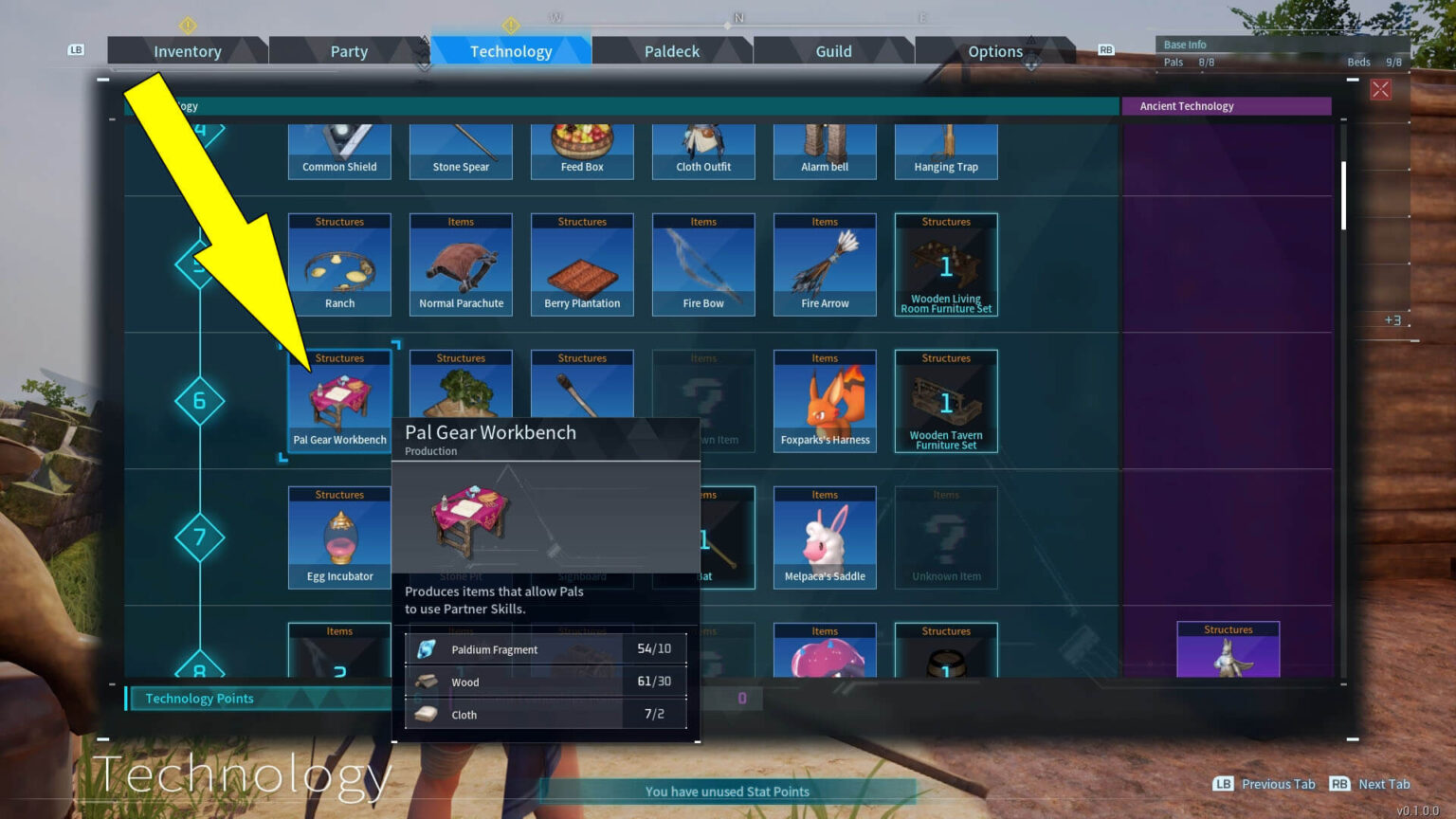 Palworld Pal Gear Workbenches: How To Build and Craft Items