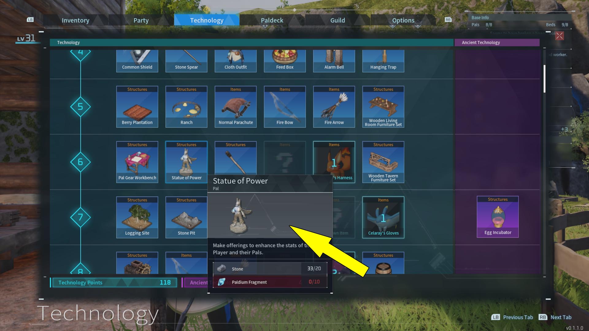 Palworld Statues of Power: How To Build And Use Them