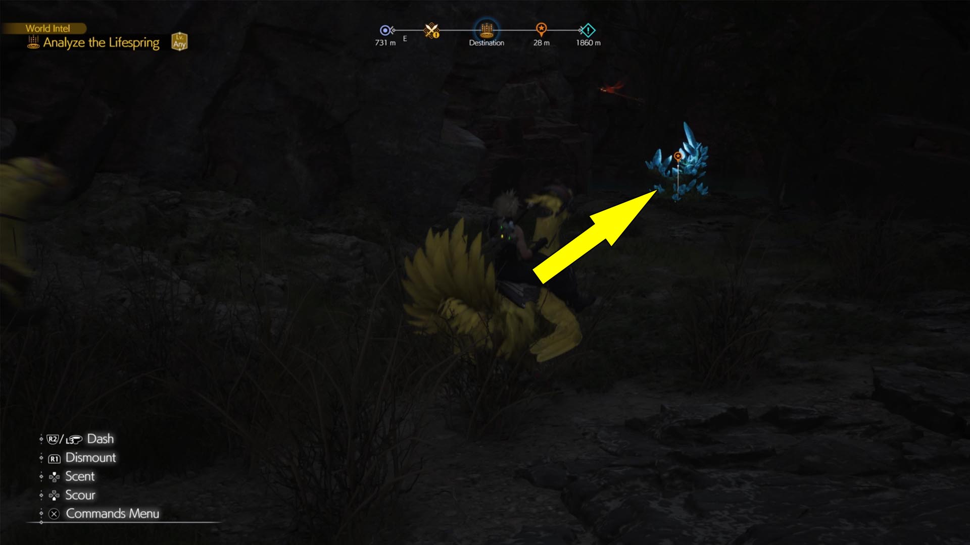 Expedition Intel 6 Cavern Lifespring Location in FFVII Rebirth